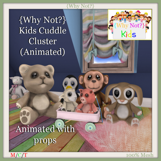 Second Life Marketplace - {Why Not?} Kids Cuddle Cluster (Animated) -Boxed